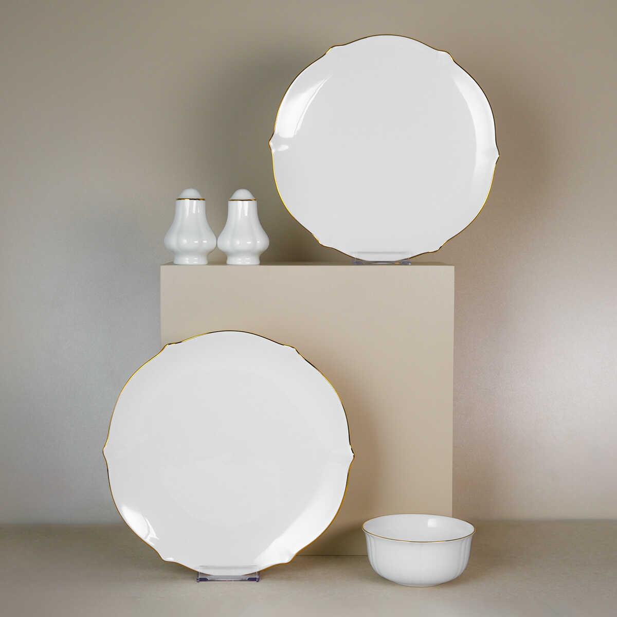 Evaliza Magnolia Premium Gold 60 Parça 12 Kişilik Yemek Takımı ...