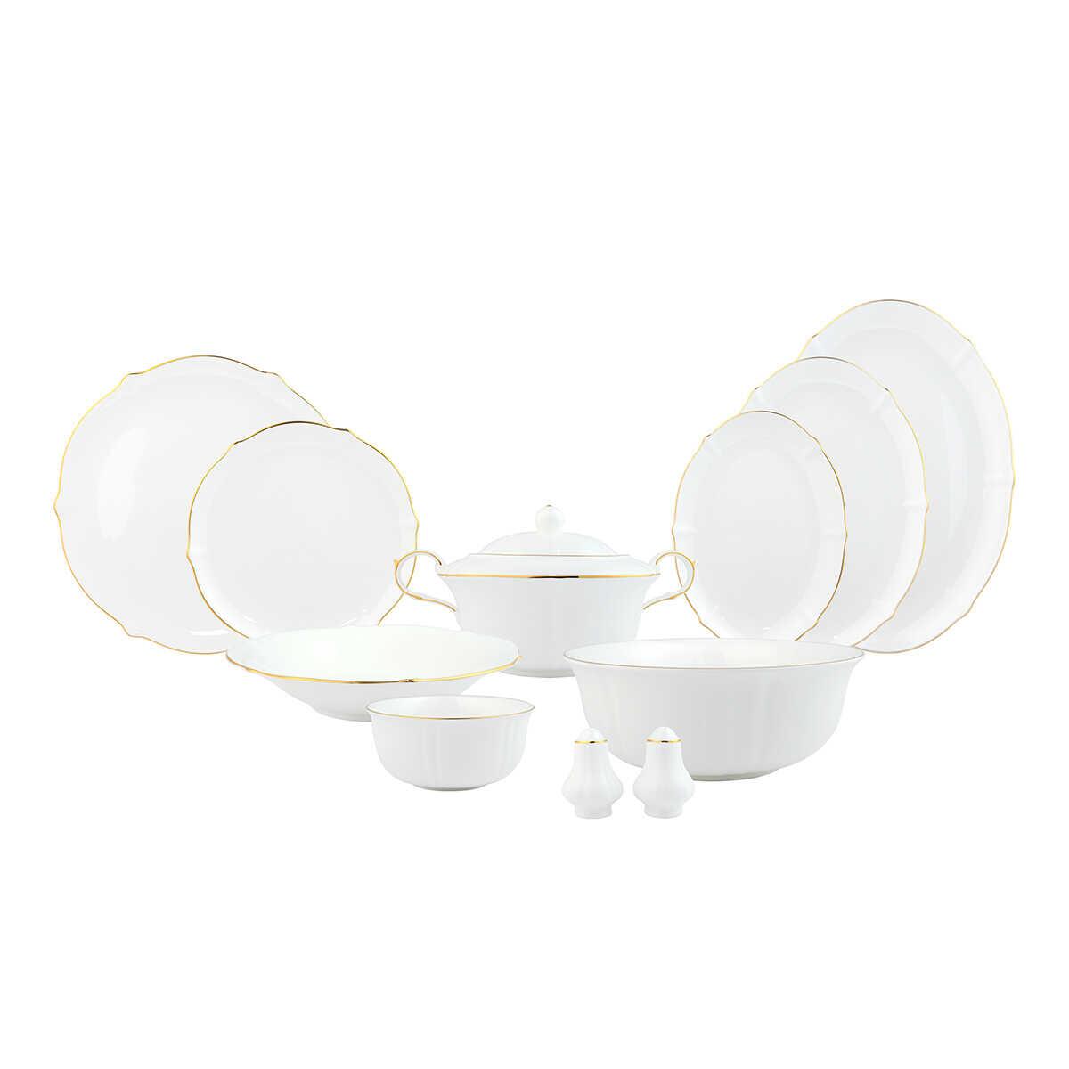 Evaliza Magnolia Premium Gold 60 Parça 12 Kişilik Yemek Takımı ...