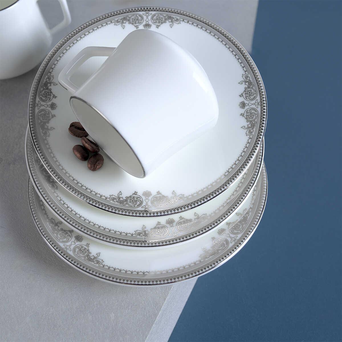 Evaliza Versailles Platin 6 Kişilik Kahve Fincan Takımı 80 ml | Gallery ...