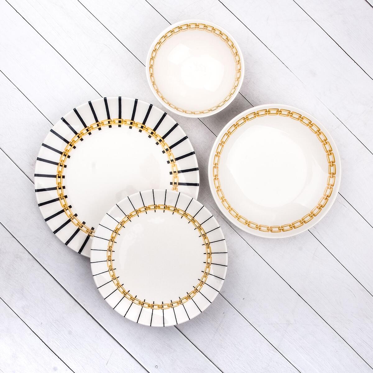 Tulu Klasik Yemek Seti 24 Parça Db1334 | Gallery Crystal